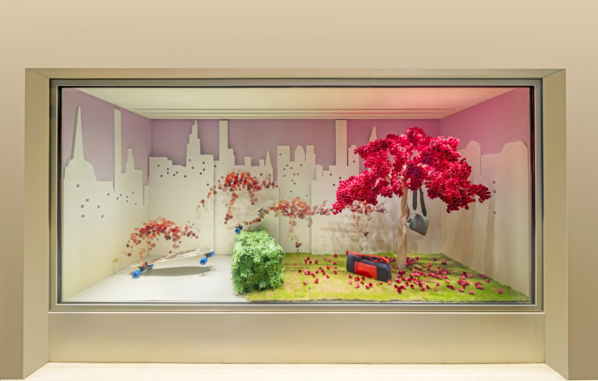 Hermès HK windows - Yoni Alter. Original graphic art
