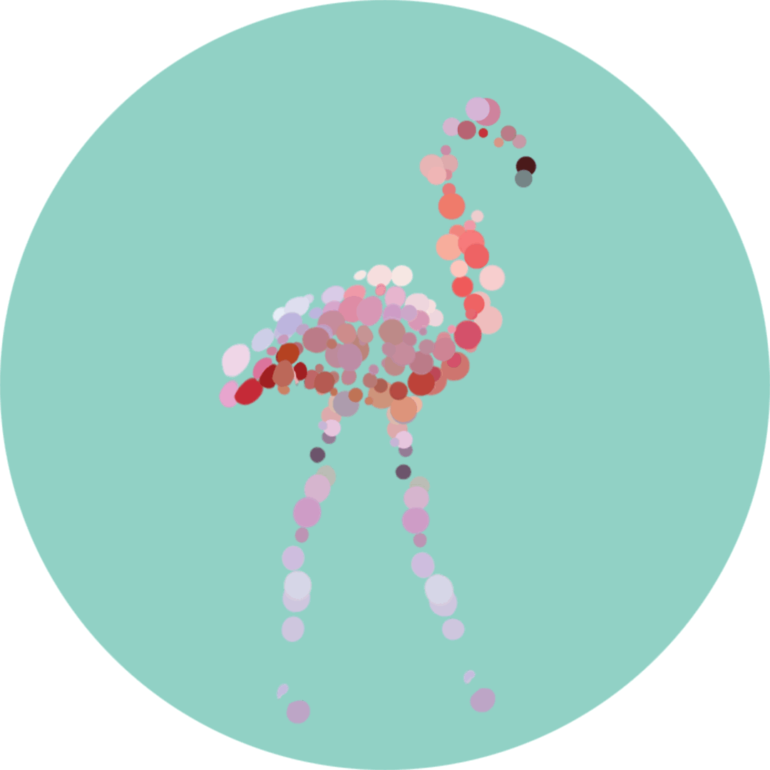 Dotted animals gifs - Yoni Alter. Original graphic art