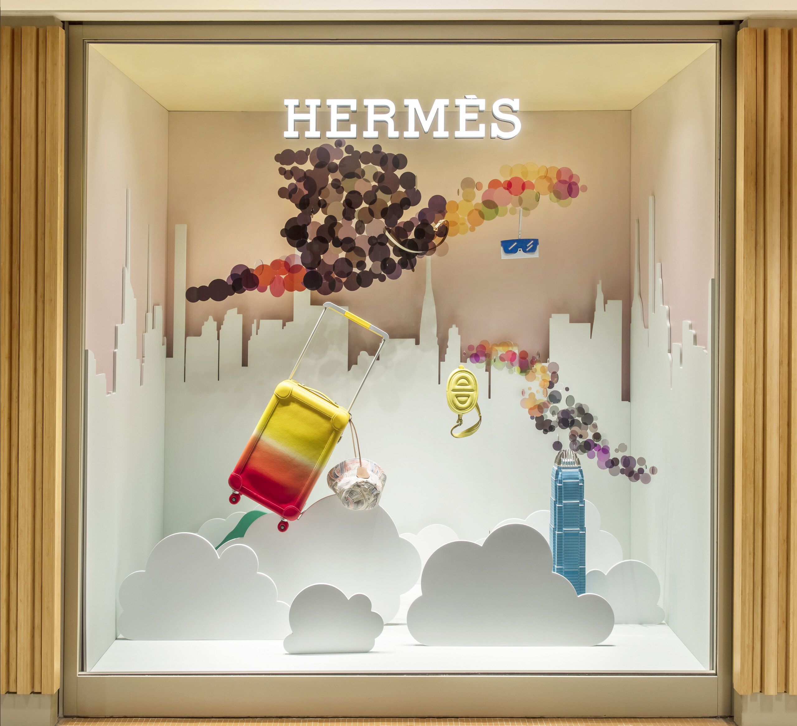 Hermès HK windows - Yoni Alter. Original graphic art