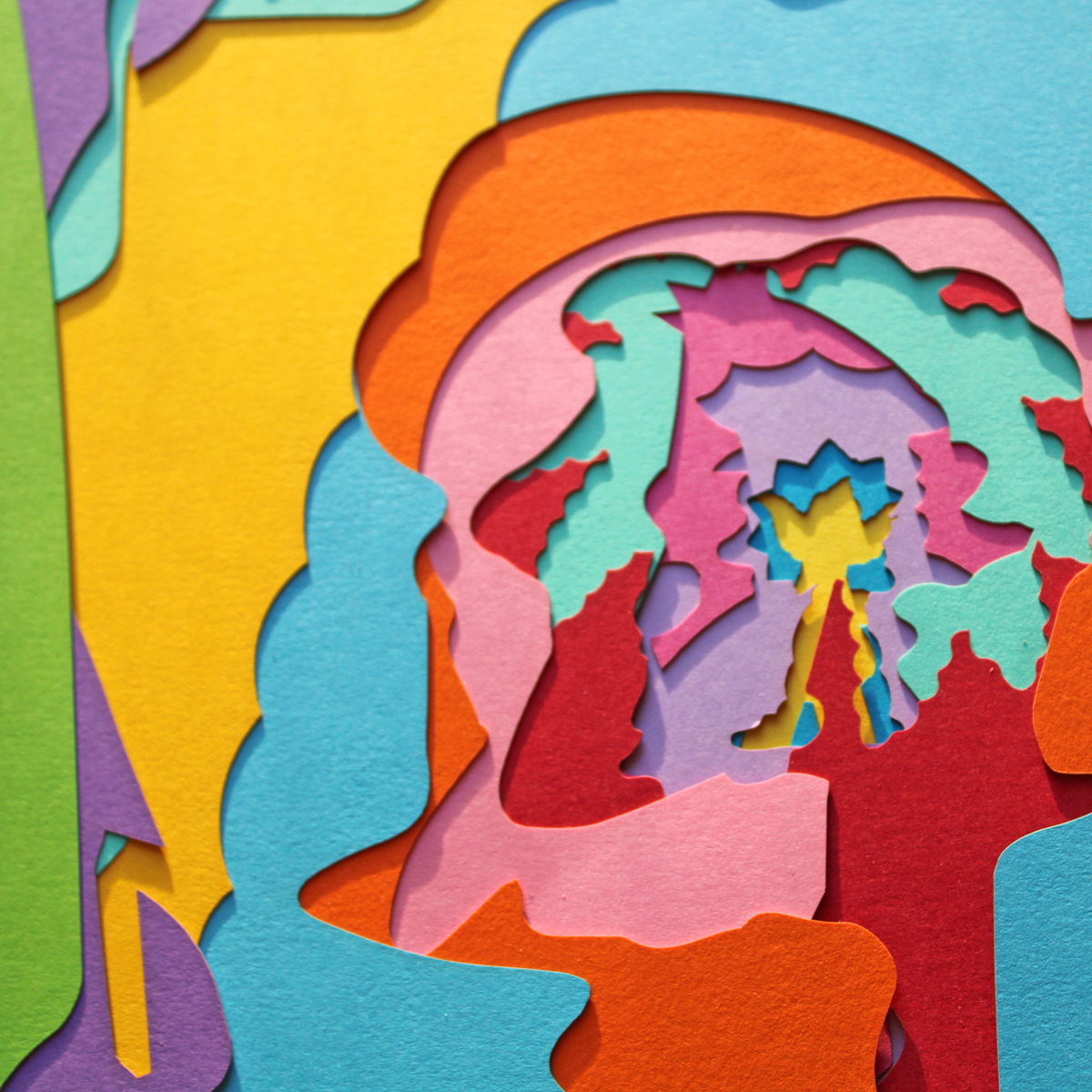 Simpsons cutouts - Yoni Alter. Original graphic art