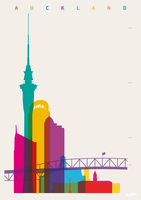 Shapes of Cities - Yoni Alter. Original graphic art