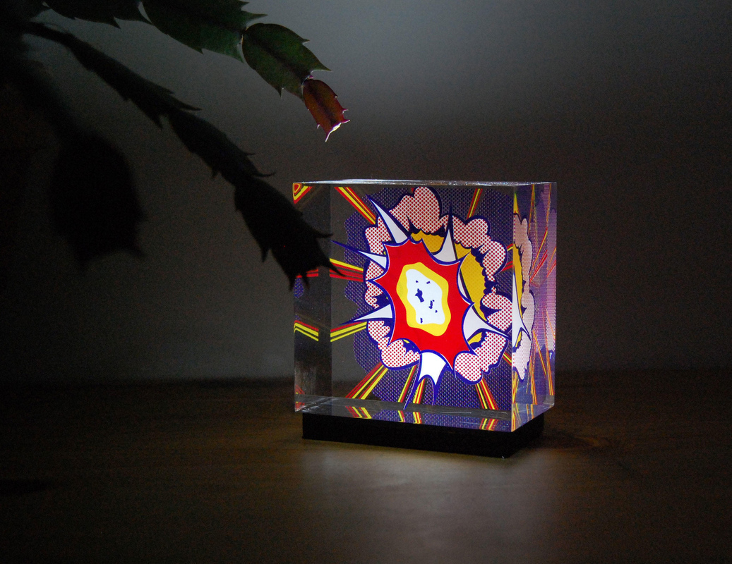 EXPLOSION LIGHT SCULPTURE 💥 - Yoni Alter. Original graphic art